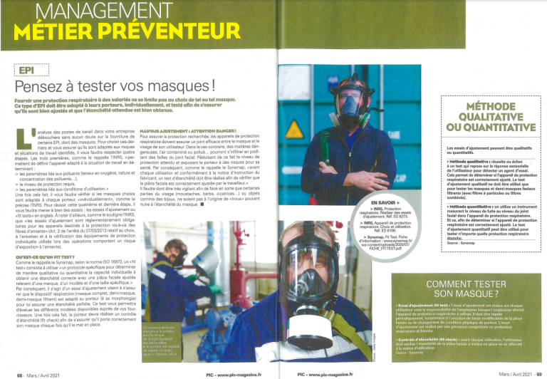 Actualités de la maintenance des EPI de catégorie 3 | EPI MAINTENANCE